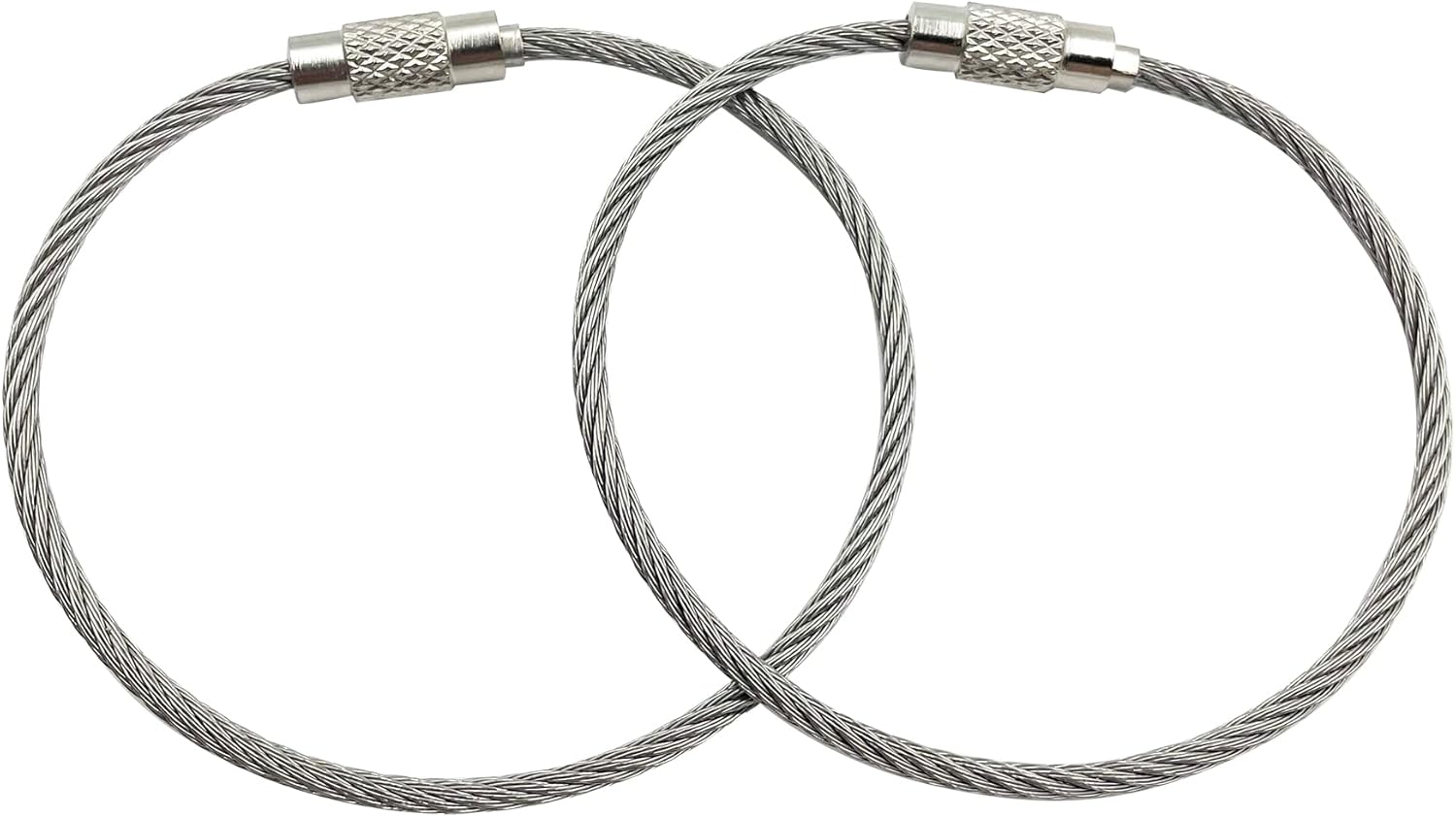 Amazon.com: 30 Pack Wire Cable Keychain Rings - 3 Sizes 4 inch 6 inch 8 ...