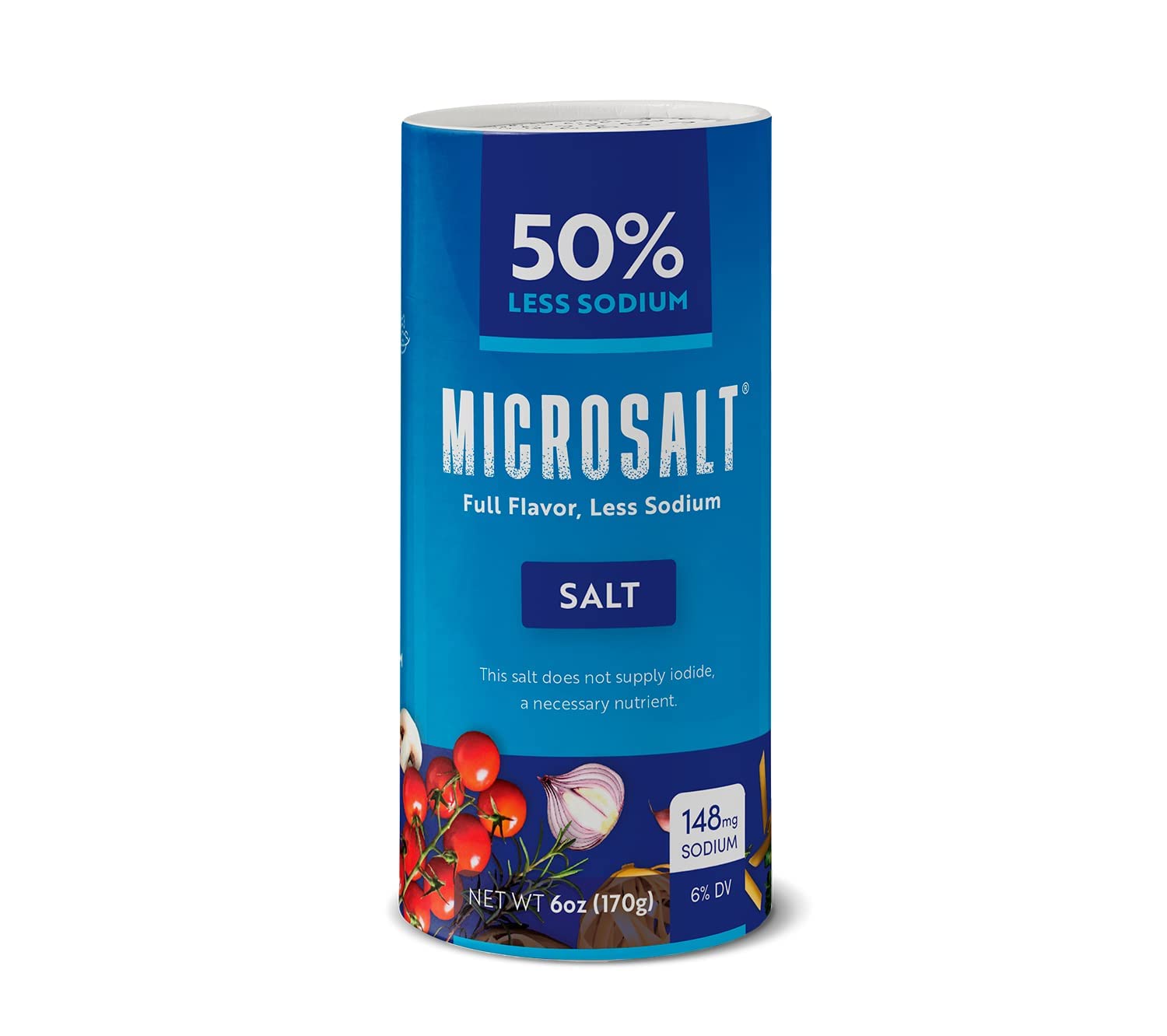 Amazon.com : Microsalt 50% Less Sodium Salt, Regular Salt Substitute ...