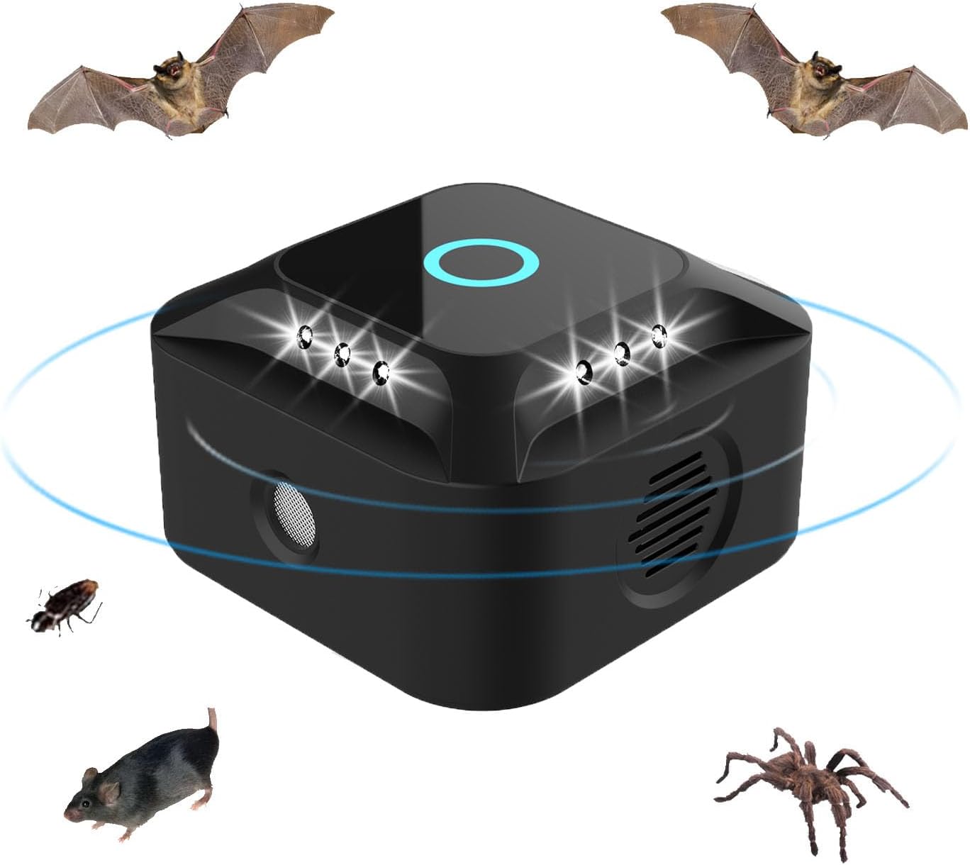 Ultrasonic for Rats, Ultrasonic Mouse and Rat Repellent 360° with LED ...
