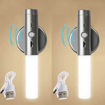 Amazon.co.jp: Battery Operated LED Wall Lamp Light with Indoor Switch ...