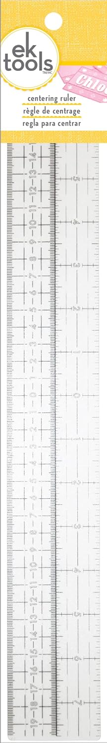 Amazon.com: EK Tools Acrylic Pro Centering Ruler-16"