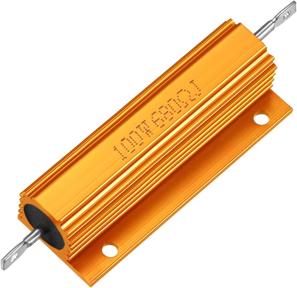 Amazon.com: Aluminum Case Resistor 100W 680 Ohm Wirewound Gold for LED ...