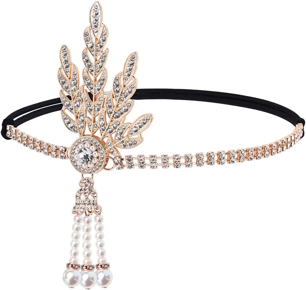 Amazon.com: BABEYOND Vintage Style Roaring 20s Crystal Rhinestone ...