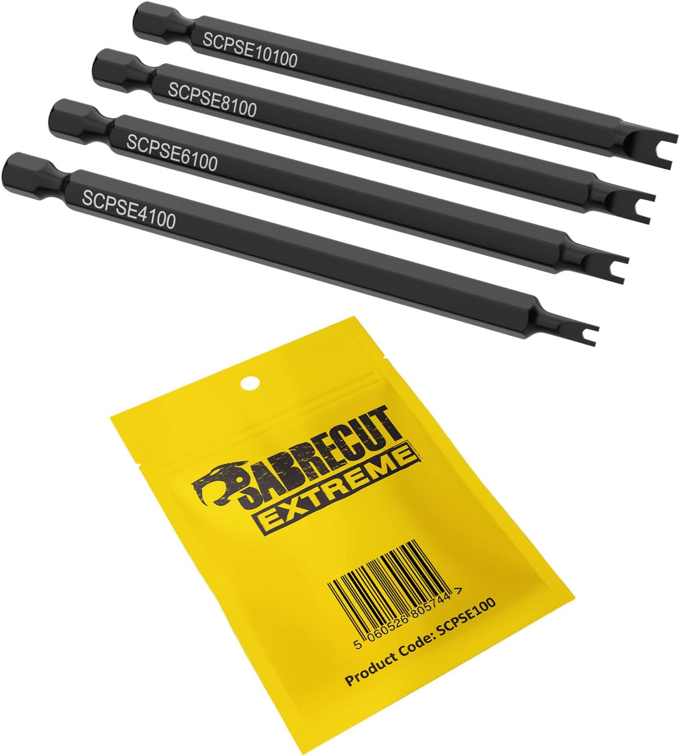 4 x SabreCut SCPSE100 Spanner Snake Eye Pigs Nose Security Screwdriver ...