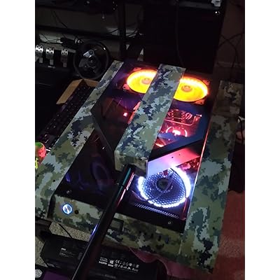 EEKBNEJQ Gaming Tank Computer Case, Mid-Tower ATX, Supports Multiple ...