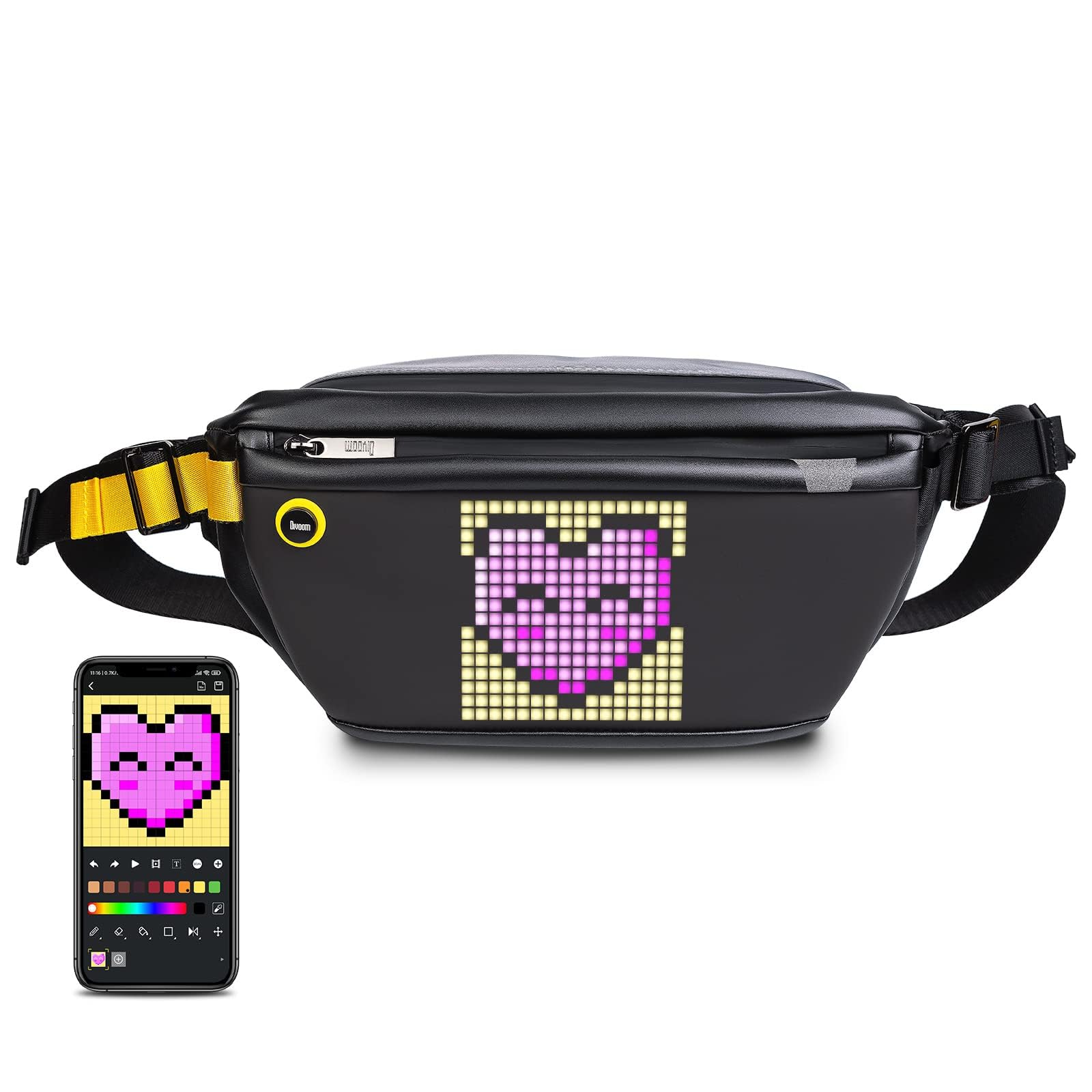 Amazon.com | Fanny Pack with LED Display for Women, Via App Control ...