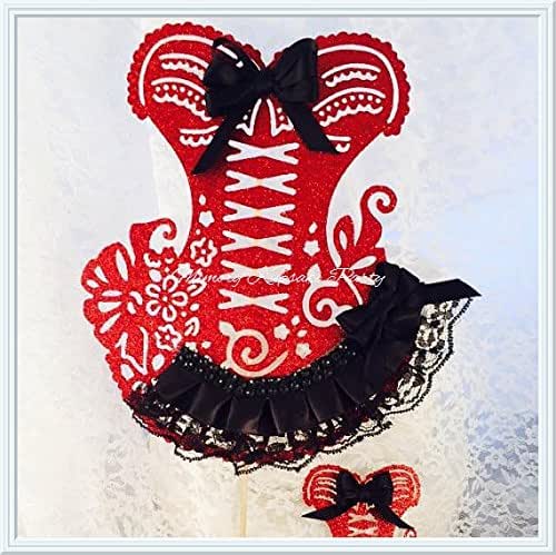 Amazon.com: Bachelorette Corset Cake Topper - Cupcake Toppers ...