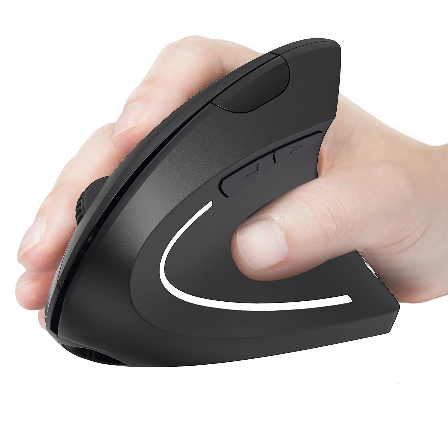 Vertical Wireless Mouse ，Ergonomic Mouse,Rechargeable 2.4G Optical ...