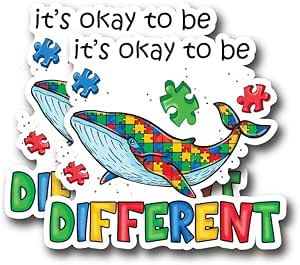 It's Okay to Be Different - Autism Awareness Bumper Sticker - Premium ...
