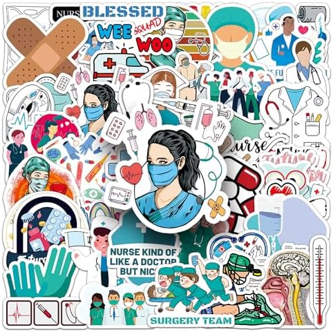 Amazon.com: BulbaCraft 100Pcs Anatomy Stickers, Human Anatomy Decals ...