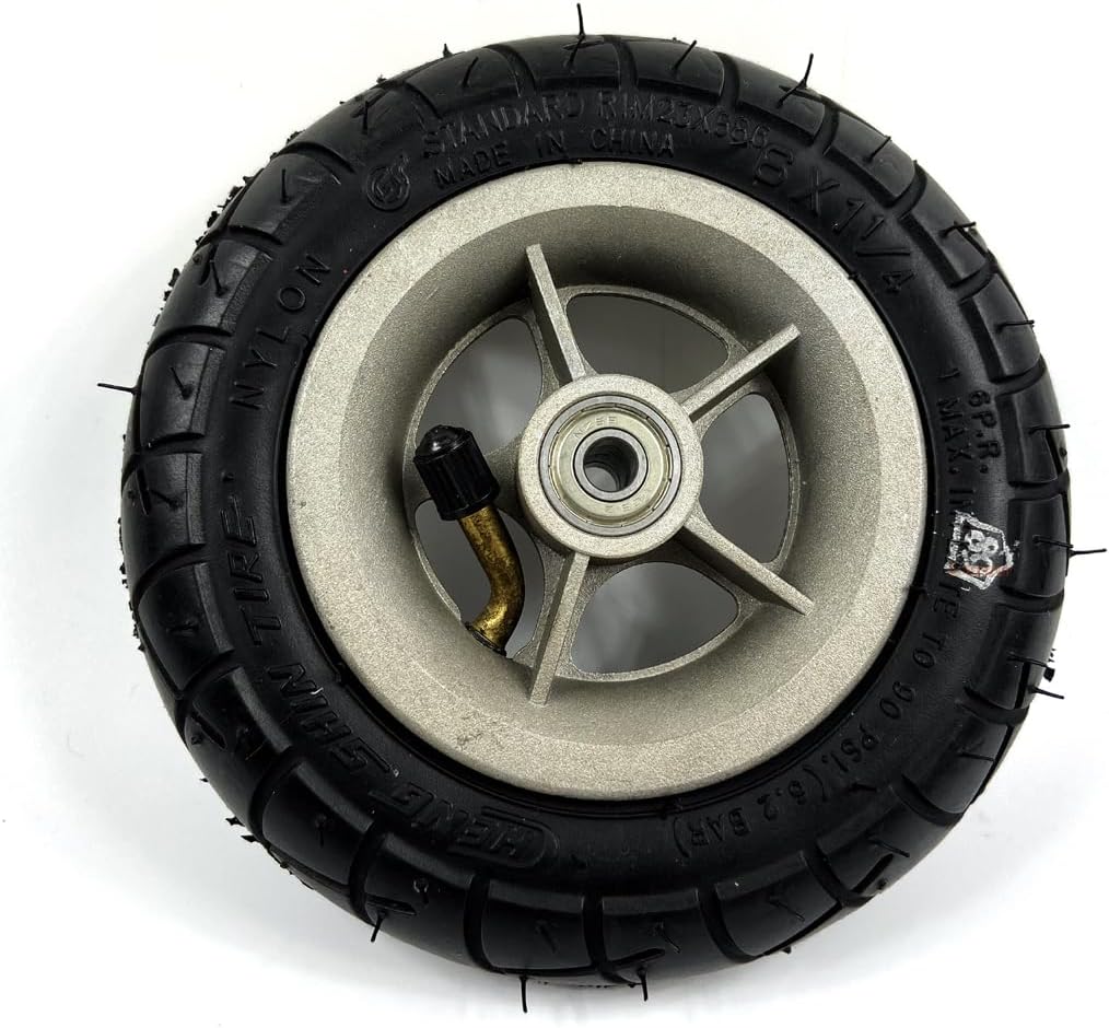 Amazon.com: 5 Inch Inflation Wheel Using Metal Hub 5X1 Pneumatic Tire ...