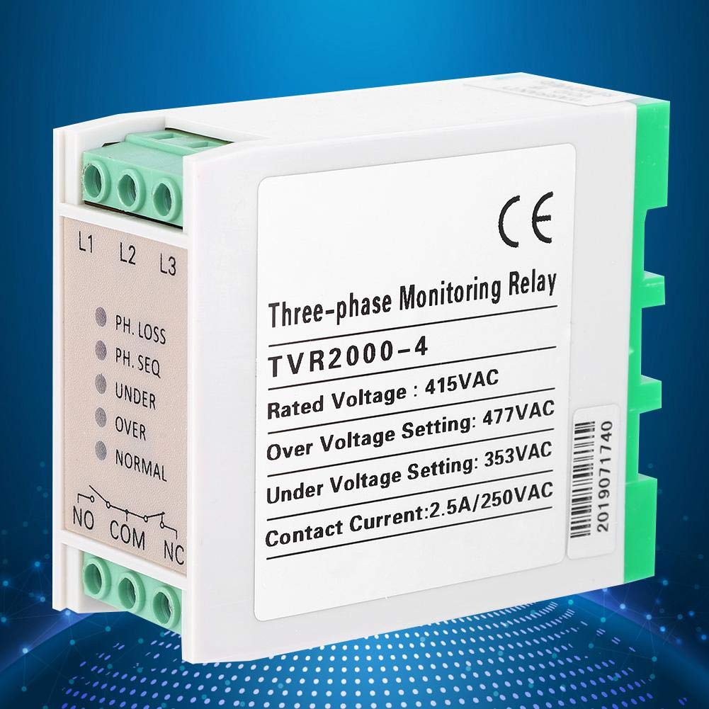 Buy TVR2000-4 415VAC Over & Under Voltage Imbalance Protection, 3 Phase ...