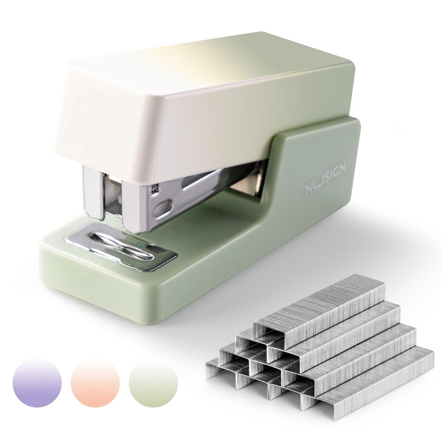 Amazon.com : NUSIGN Mini Stapler with 830 Staples, Small Cute Desk ...