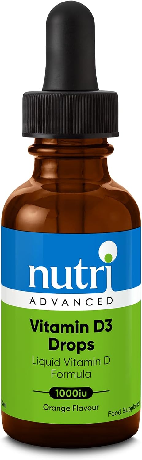 Nutri Advanced Vitamin D3 Liquid Drops - 1000iu Vitamin D for Healthy ...