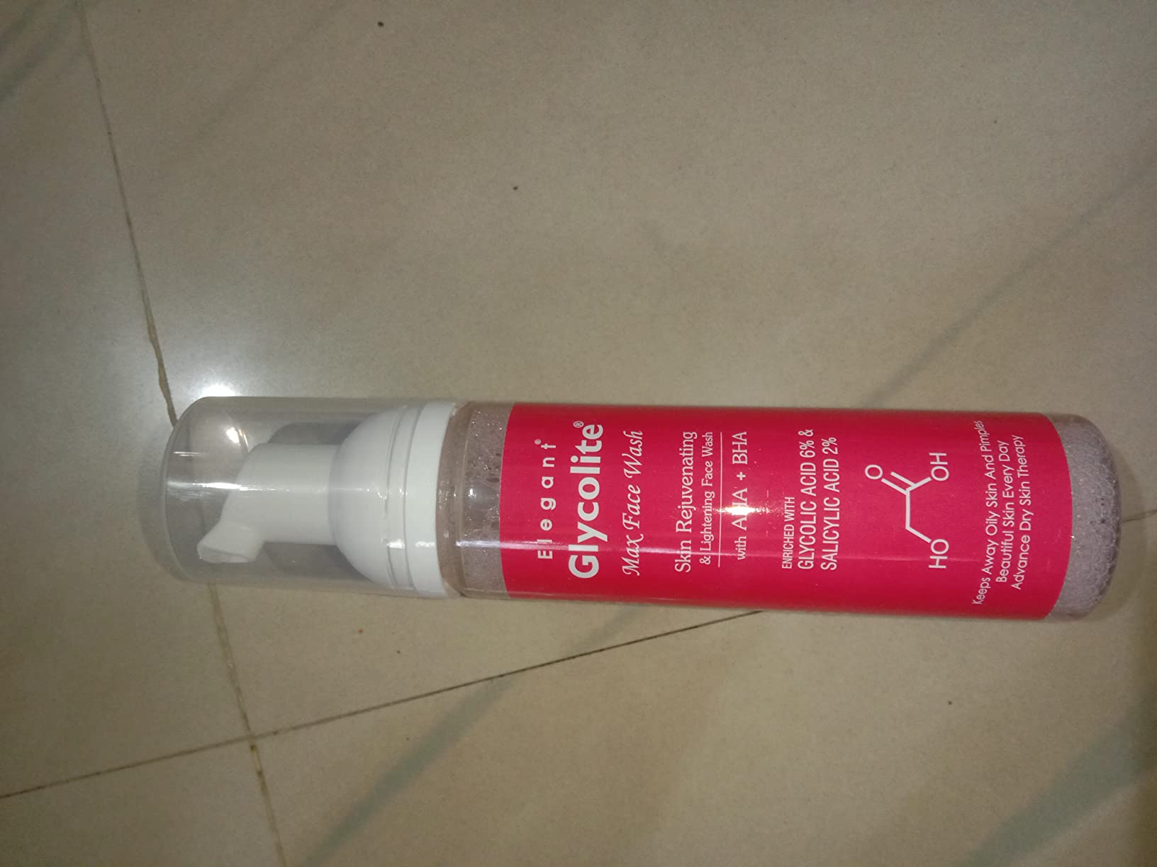 Glycolite Max Foaming Facewash 60ml With Glycolic Acid 6% : Amazon.in ...
