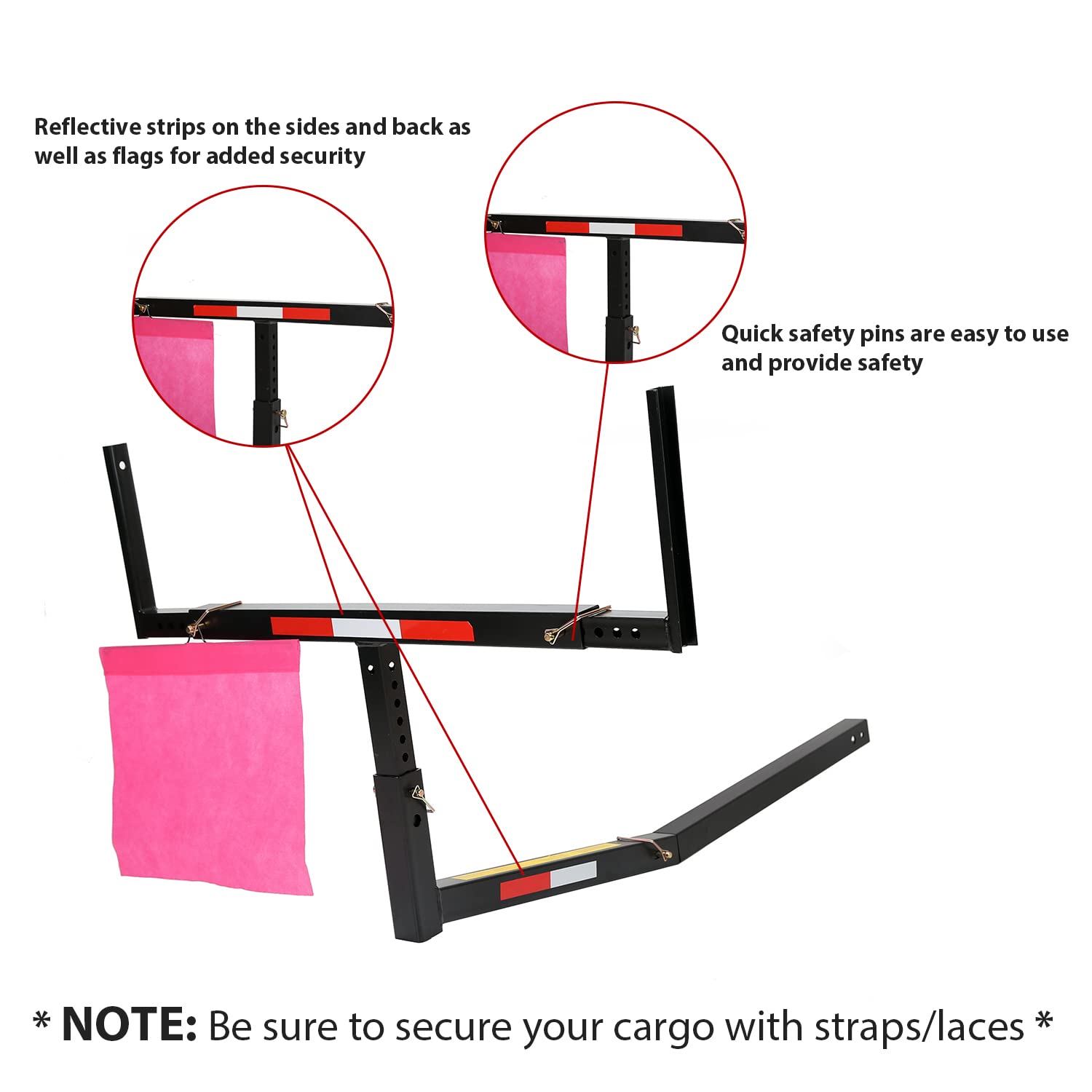 Buy ECOTRIC Pick Up Truck SUV Bed Hitch Mount Extender Extension Rack ...