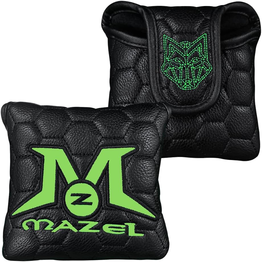 Amazon.com : MAZEL Embroidered Golf Putter Head Cover Magnetic Closure ...