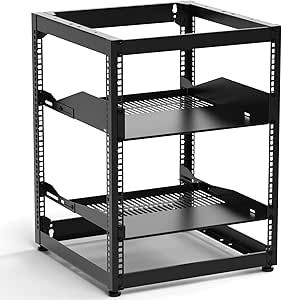 Amazon.com: E-SDS 12U Open Frame Network Rack for Server & AV Gear ...