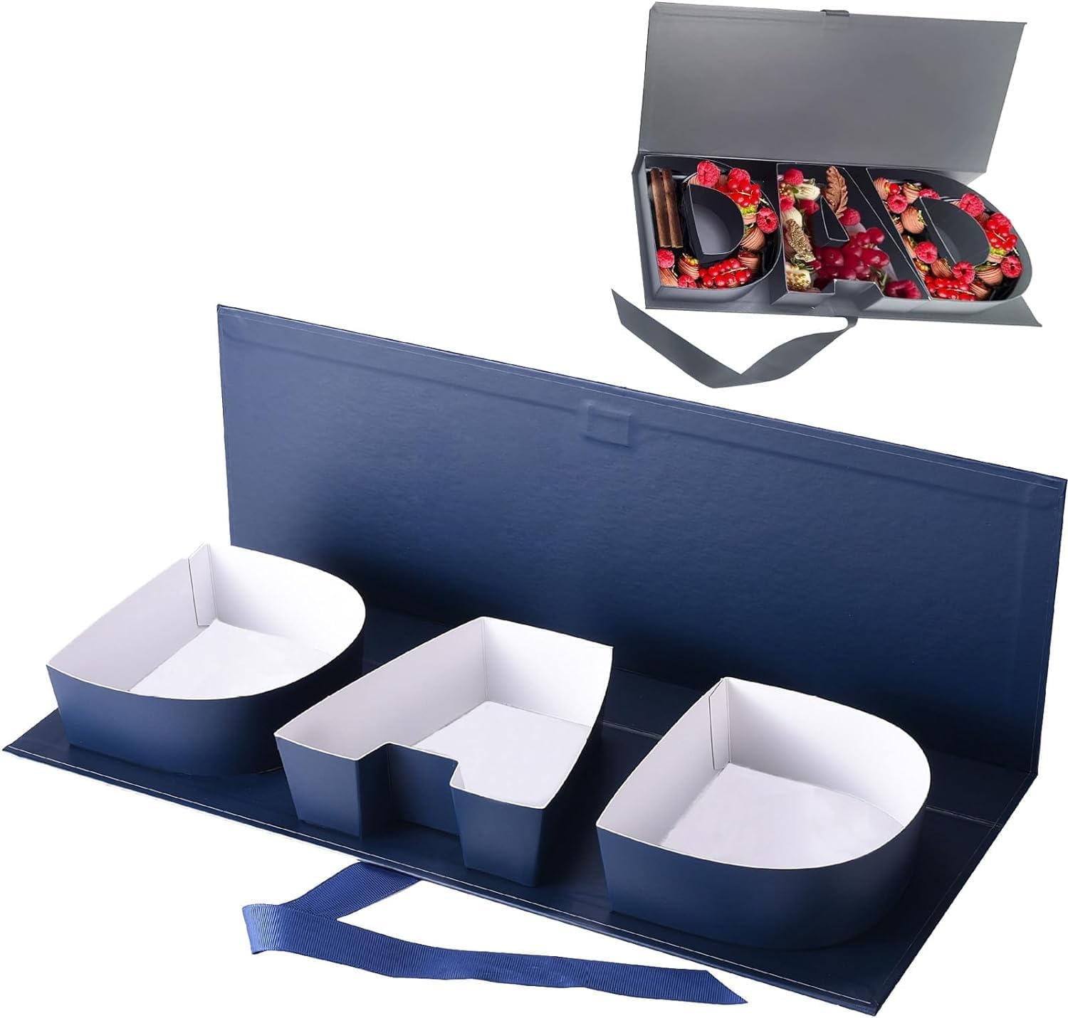 Dad Gift Box, Dad Box, Empty DAD Box, Letter Shaped Empty Flower Gift ...