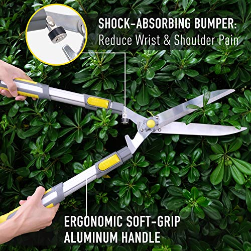 Snapklik.com : Jardineer Professional Extendable Hedge Shear Set 2Pcs ...