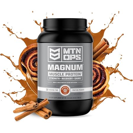 Amazon.com: MTN OPS Magnum Cinnamon Swirl Protein Powder, 23g of Whey ...