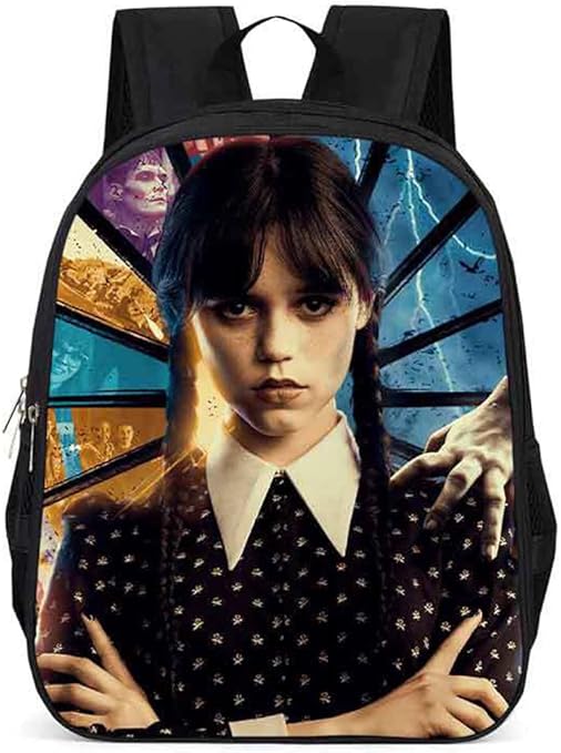 Paroiluse Wednesday Addams Backpack Nevermore SchoolBag Bookbags Casual ...