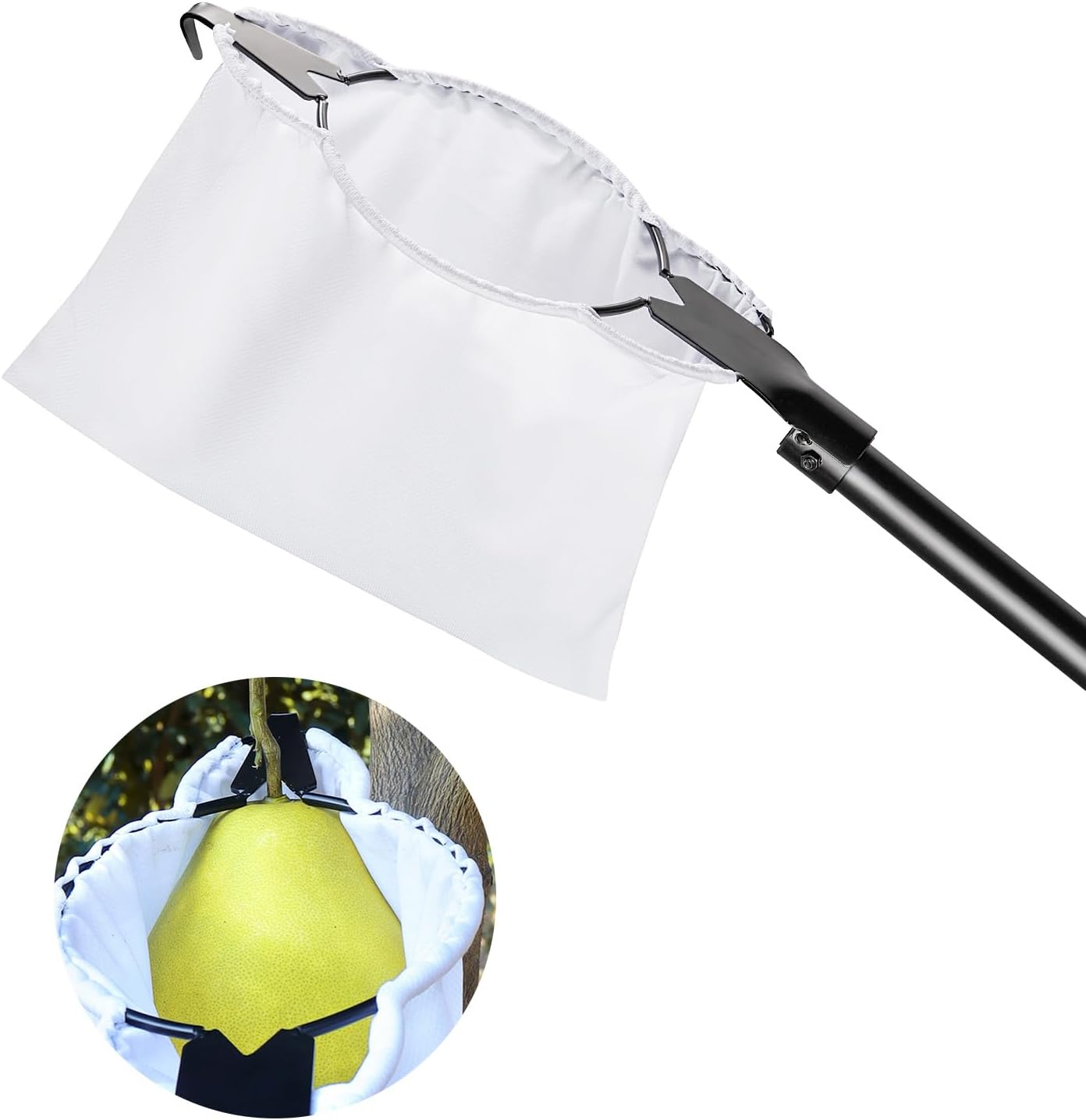 Amazon.com : Fruit Picker Pole Tool with Basket Telescoping ...