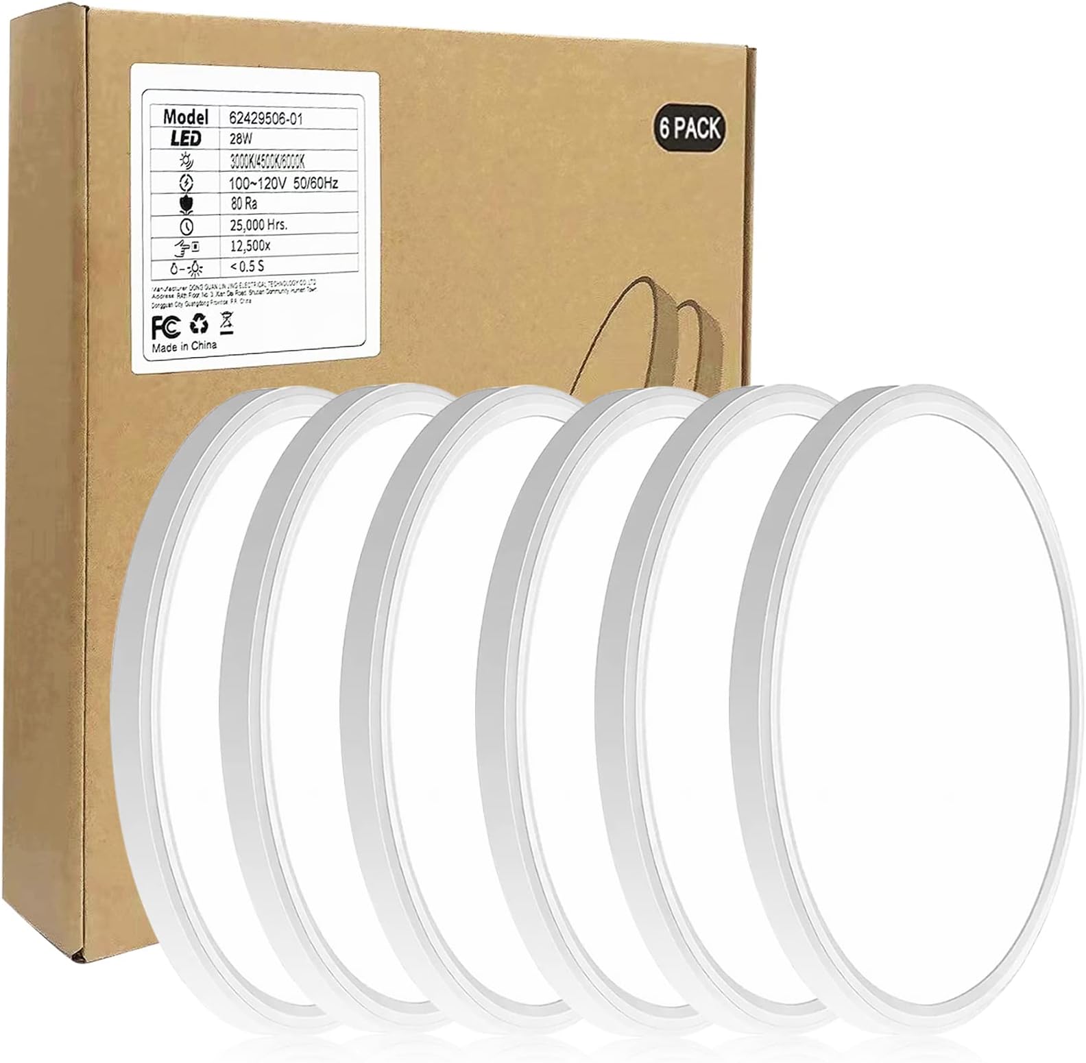 LED Flush Mount Ceiling Light,12 Inch 28W 3200LM DIMMABLE Super Bright ...