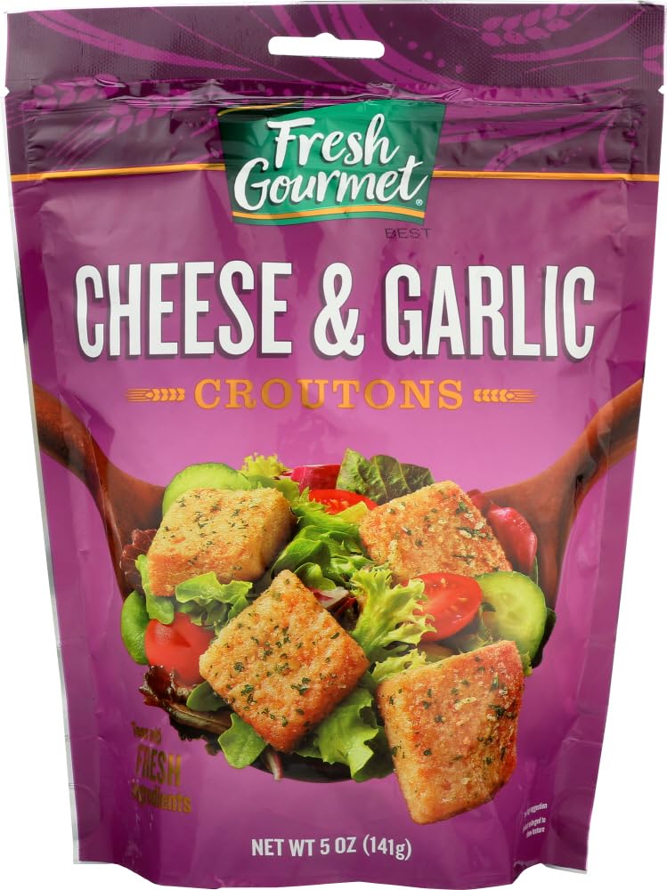 Amazon.com : Fresh gourmet Premium Croutons, 5-Ounce Pack of THREE (3 ...