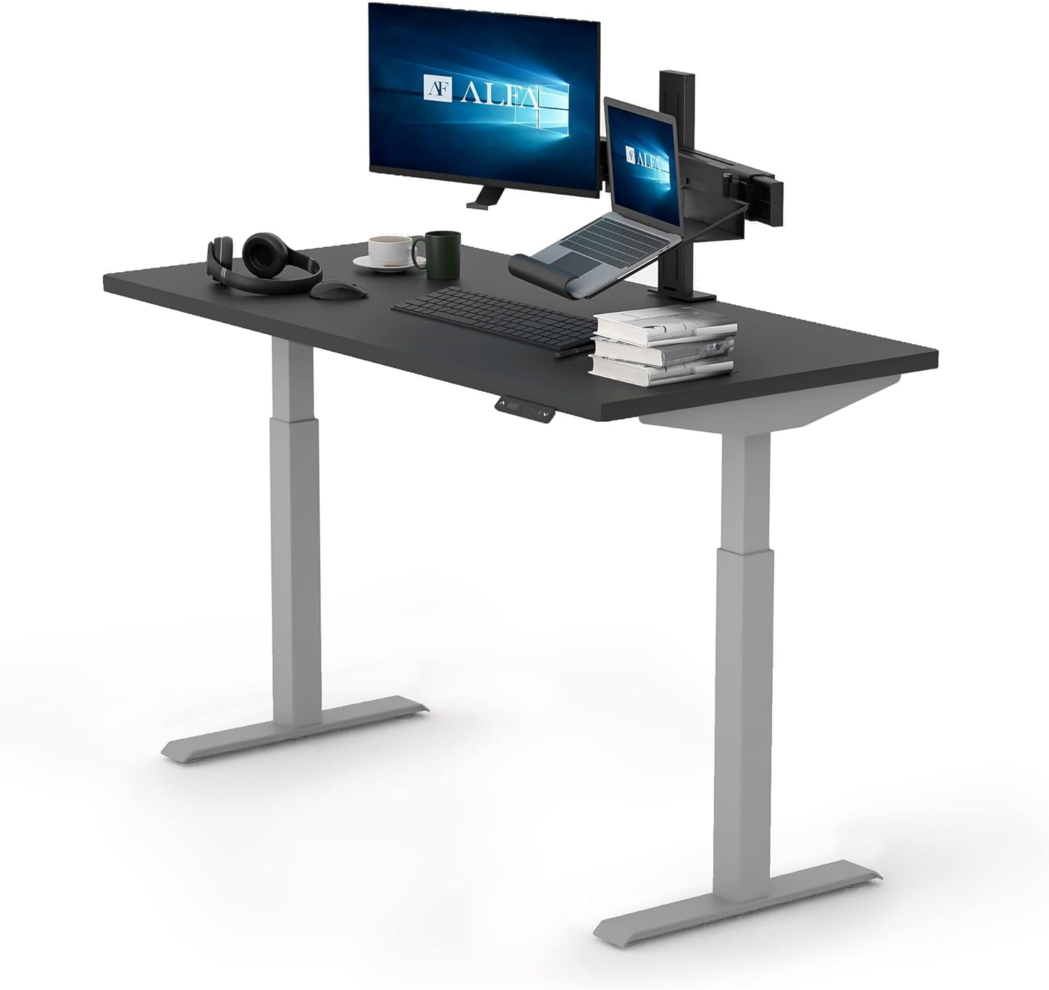 Amazon.com: ALFA Furnishing Dual Motor Standing Desk, 60x30 Inches ...