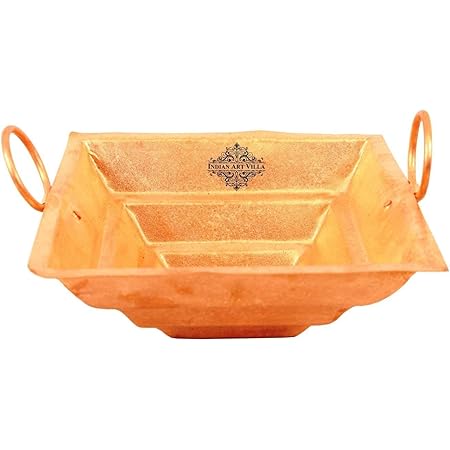 Buy VEDIC VAANI Copper Homa Kundam Havan (Hawan) Kund Brown Color (One ...