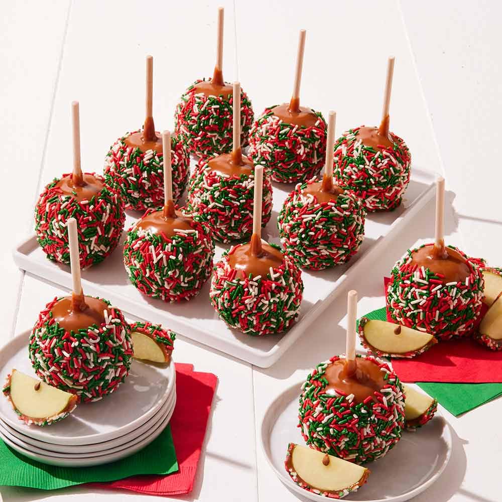 Amazon.com : Affy Tapple Christmas Sprinkles Caramel Apples 12-Pack ...