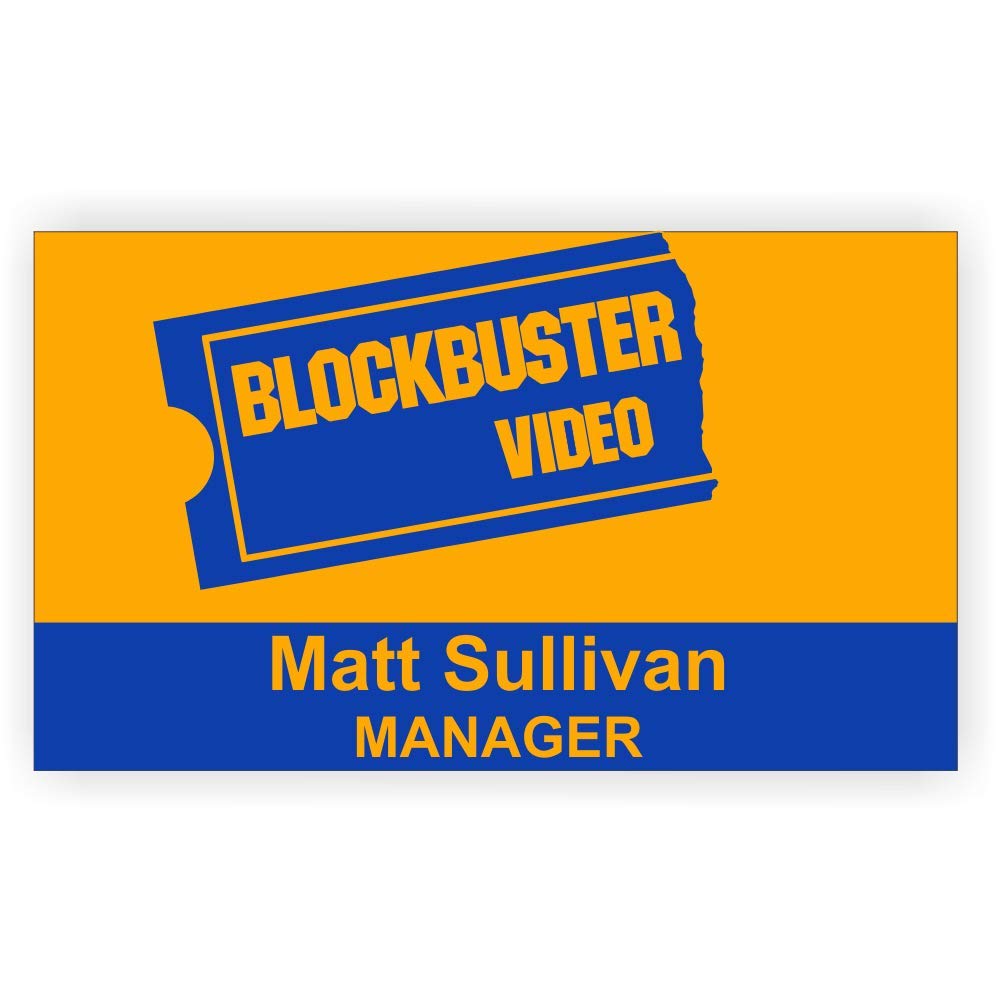 Buy Blockbuster Name Tag, Blockbuster Halloween Costume, Funny ...