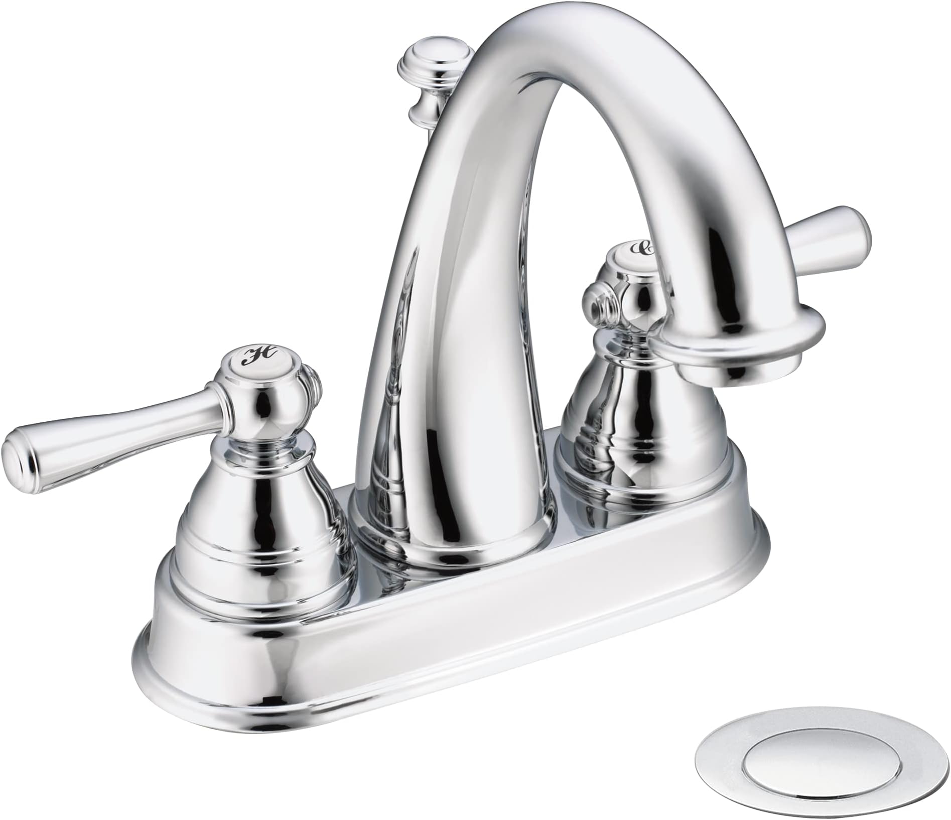 Moen WS84551 Darcy 8" Widespread 2-Handle High Arc Bathroom Faucet In ...