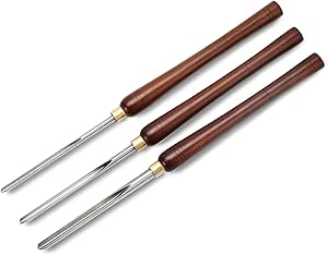 Amazon.com: Woodturning Bowl Gouge Set, 3 Pieces 22.5 inch Wood Lathe ...