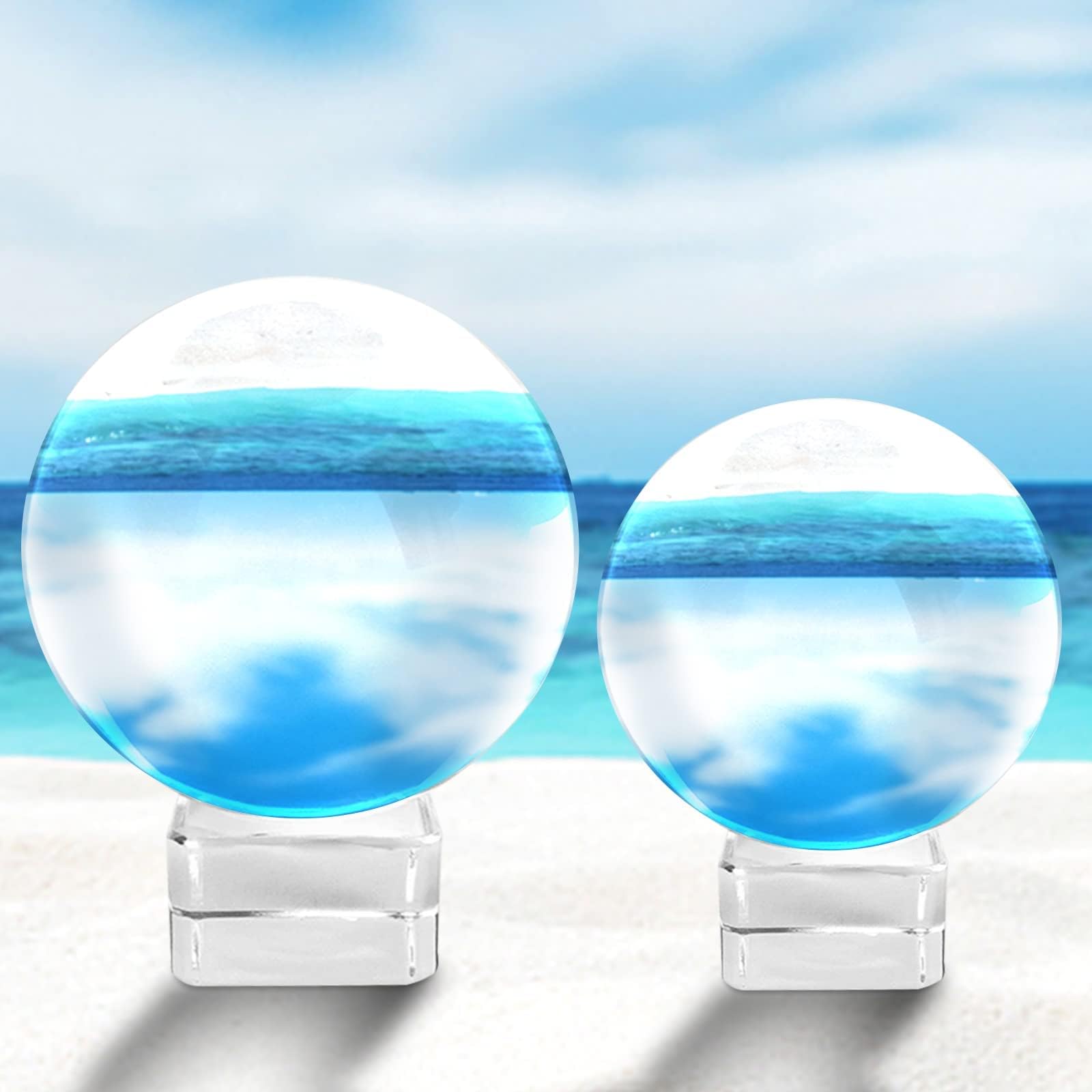 Amazon.com : SPOKKI 2 Pack Crystal Ball with Stand for Photography, 2 ...