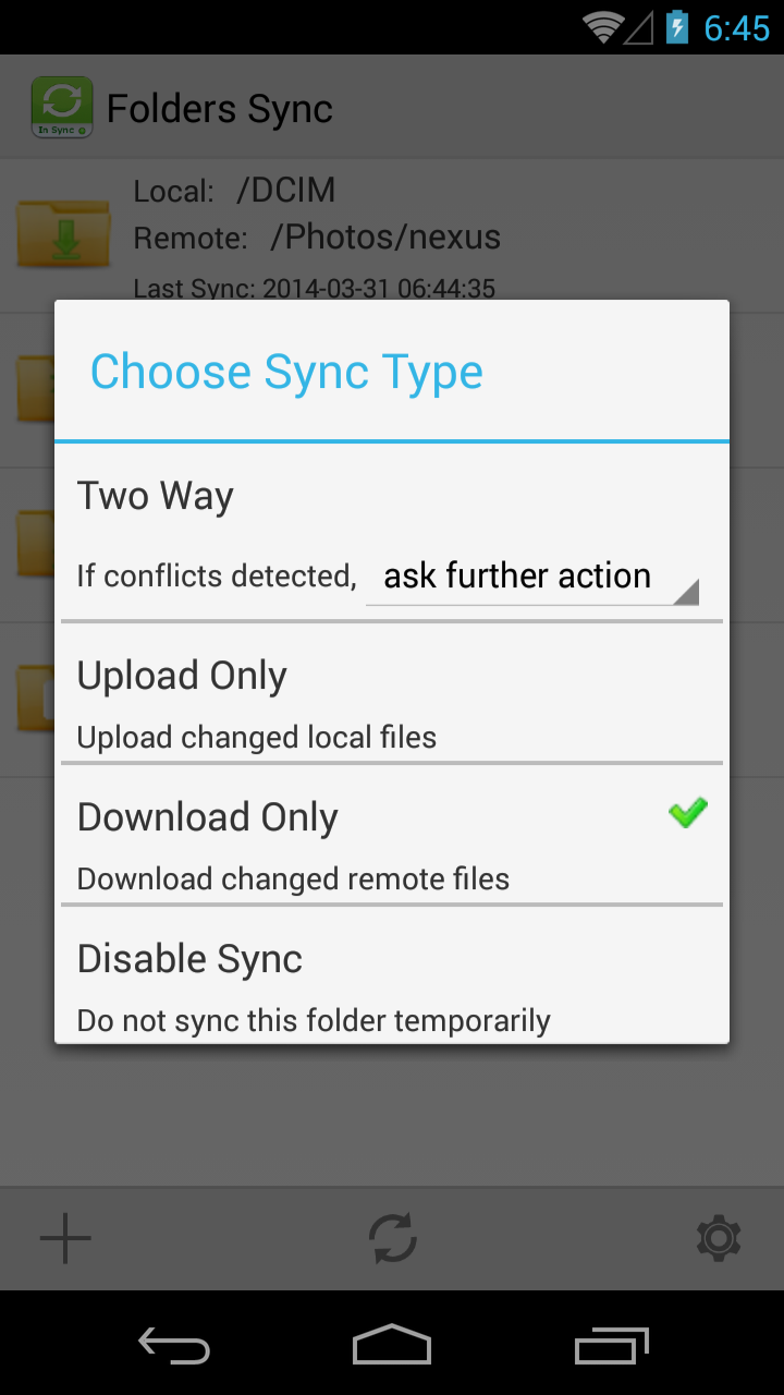 Folders Sync - App on Amazon Appstore