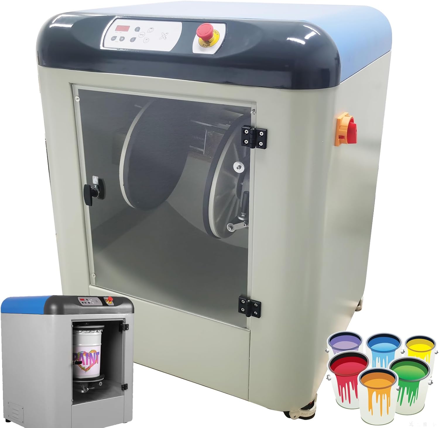 Amazon.com: EQCOTWEA 110V Automatic Paint Shaker Mixer 750W Fully ...