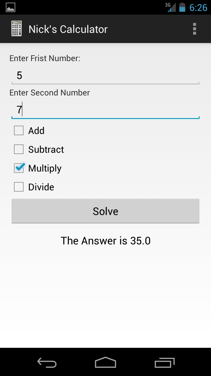 Nick's Calculator - App on Amazon Appstore