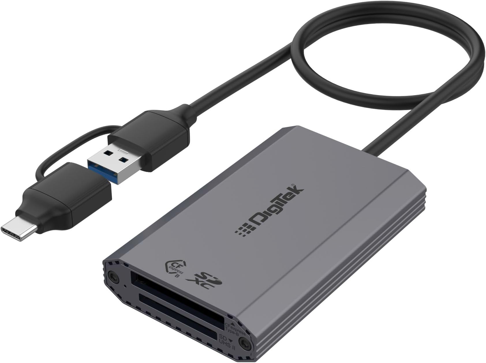 DIGITEK® (DCR-102 CFB) 2 in 2 CF Express Typ B & SDXC, USB 3.2 & 3.0 ...
