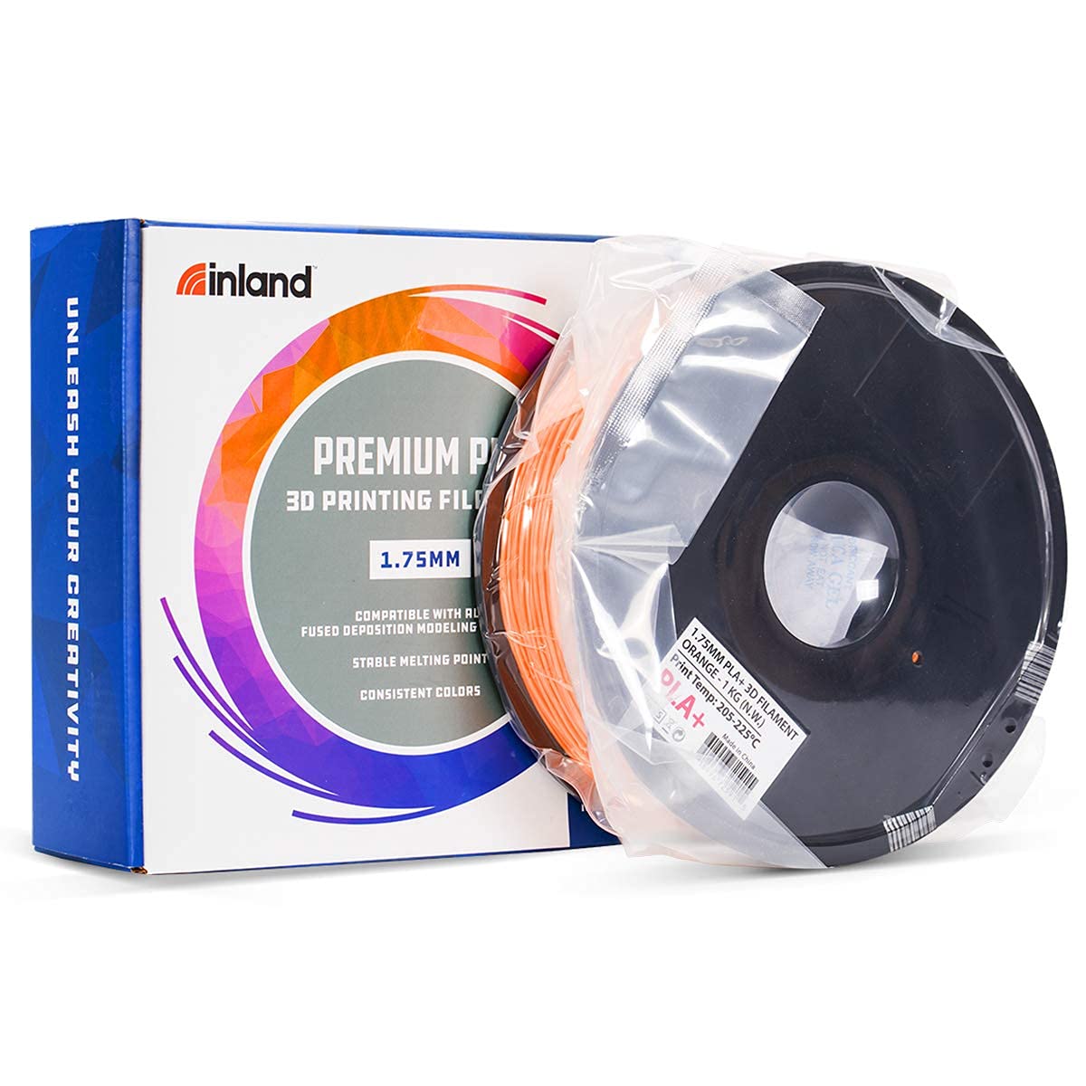 Snapklik.com : Micro Center Inland PLA+ Filament 1.75mm - Orange 3D ...