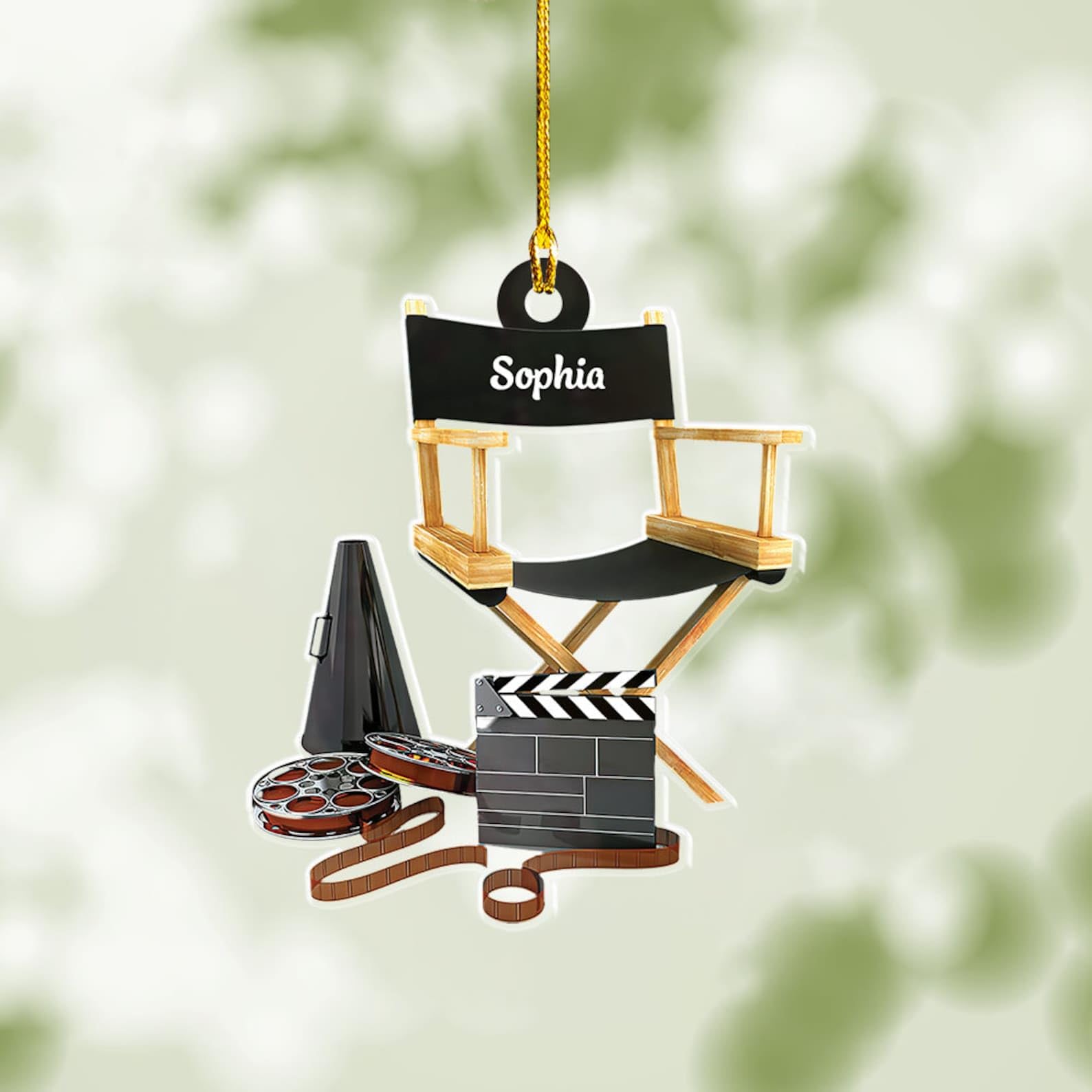 Amazon.com: AOVL Personalized Film Clapboard Ornament Movie Clapper ...