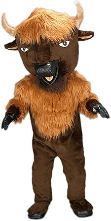 Amazon.com: FurryWu Studio New Bison Buffalo Mascot Costume Adult Size ...