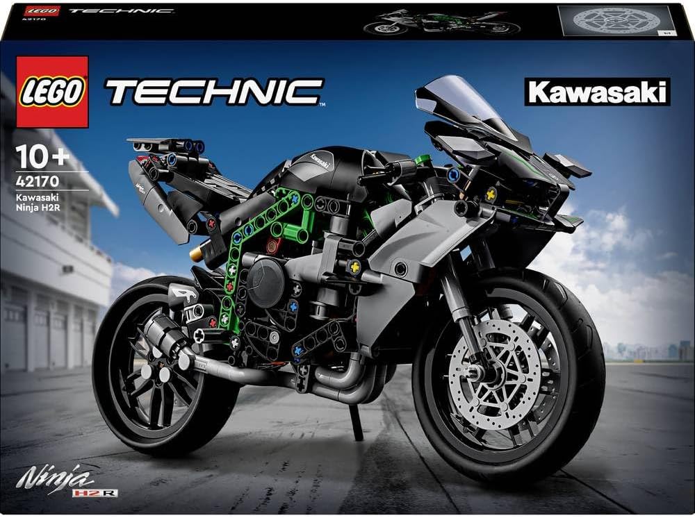 Amazon.com: Lego TECHNIC Kawasaki Ninja H2R Motorcycle Set 42170 : Toys ...