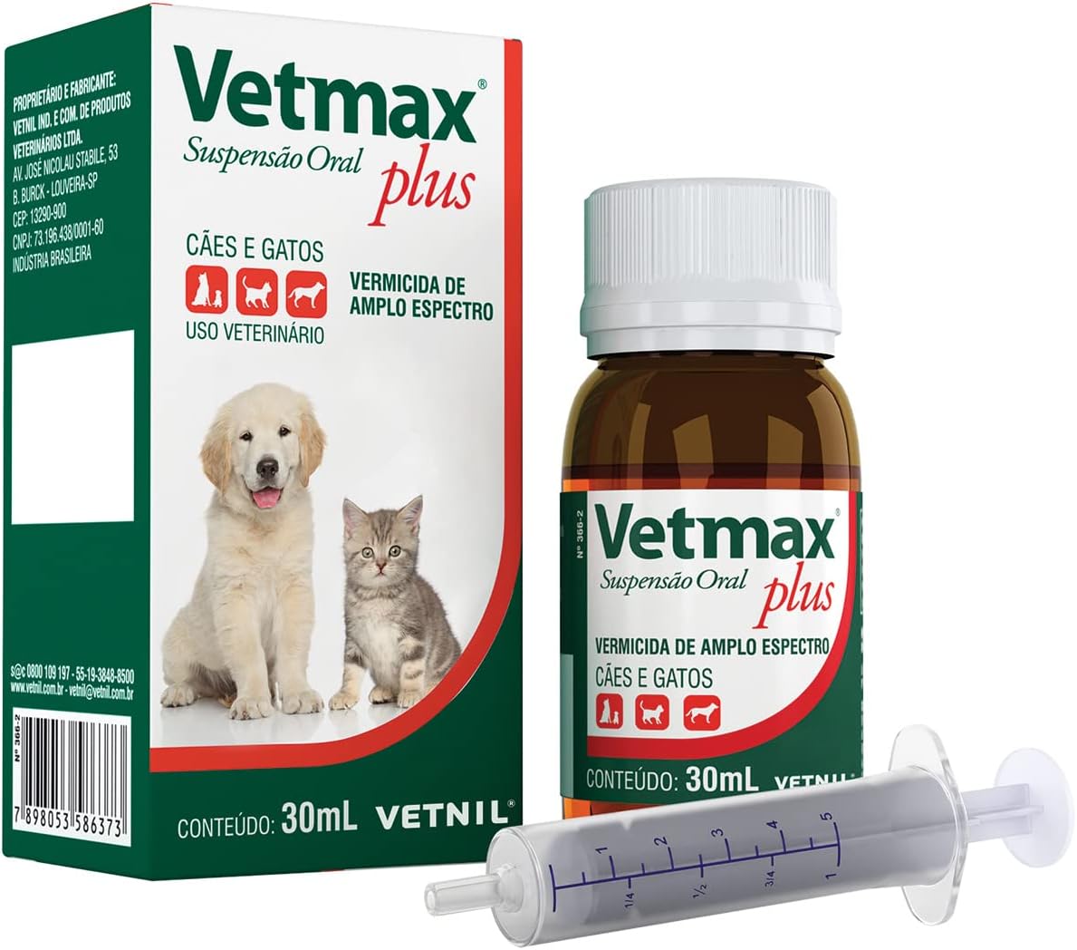 VETNIL Vetmax Plus Suspensão Vetnil 30 Ml | Amazon.com.br