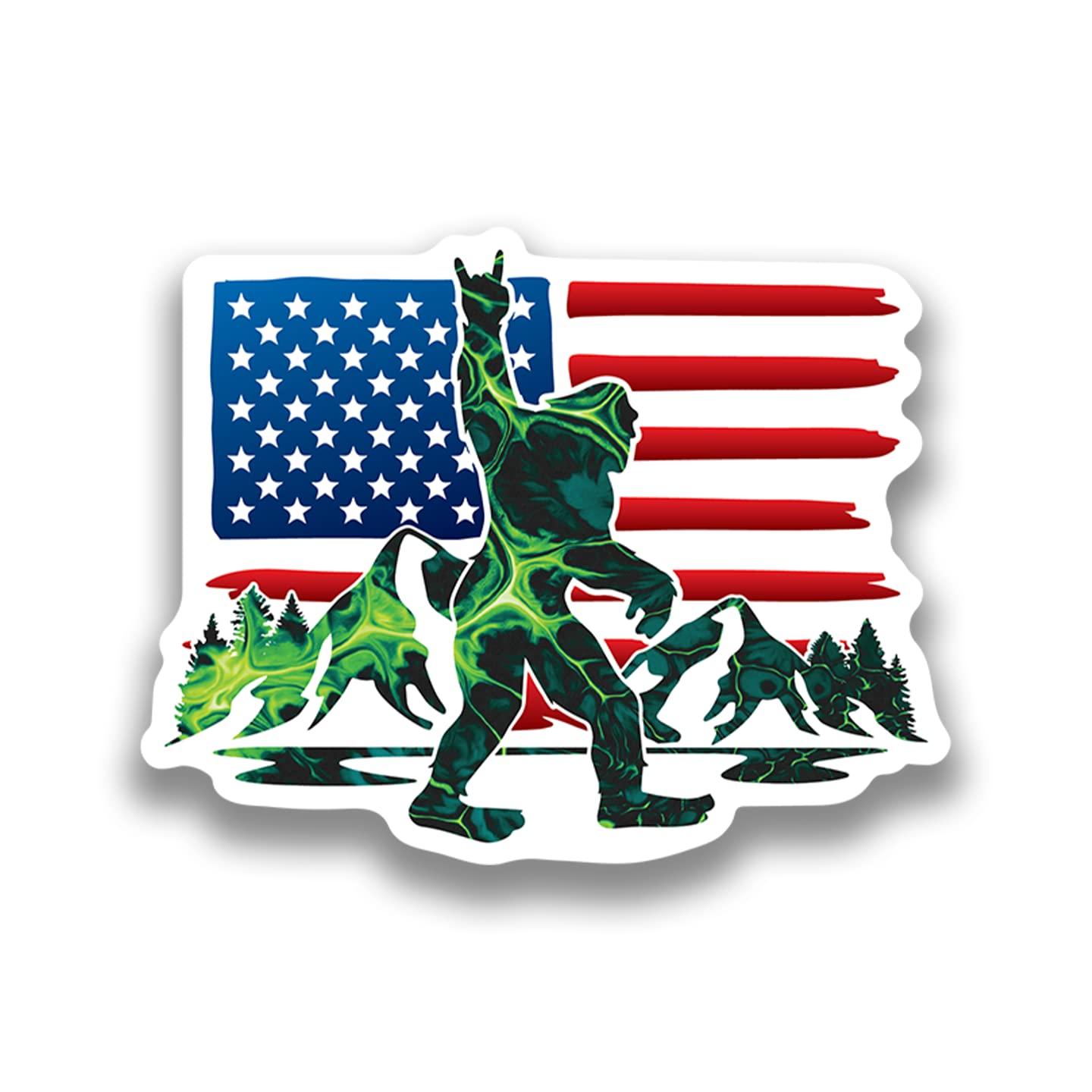 Amazon.com - Bigfoot Sticker - 5 Inches | Waterproof and Durable Vinyl ...