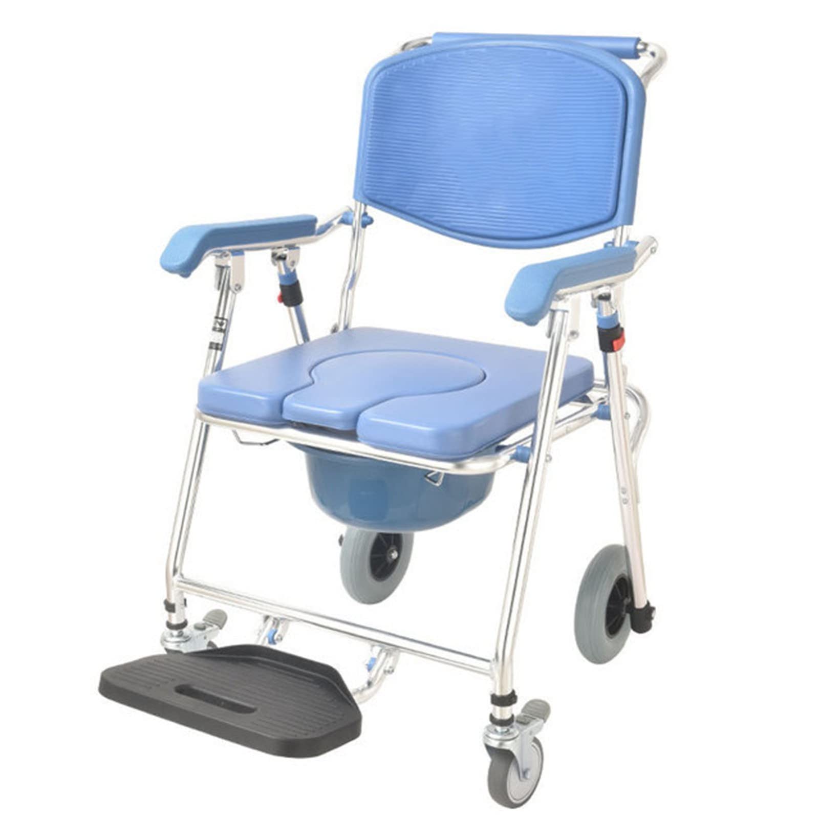 Buy Toilet Wheelchair - Aluminium Shower Commode Chair with Detachable ...