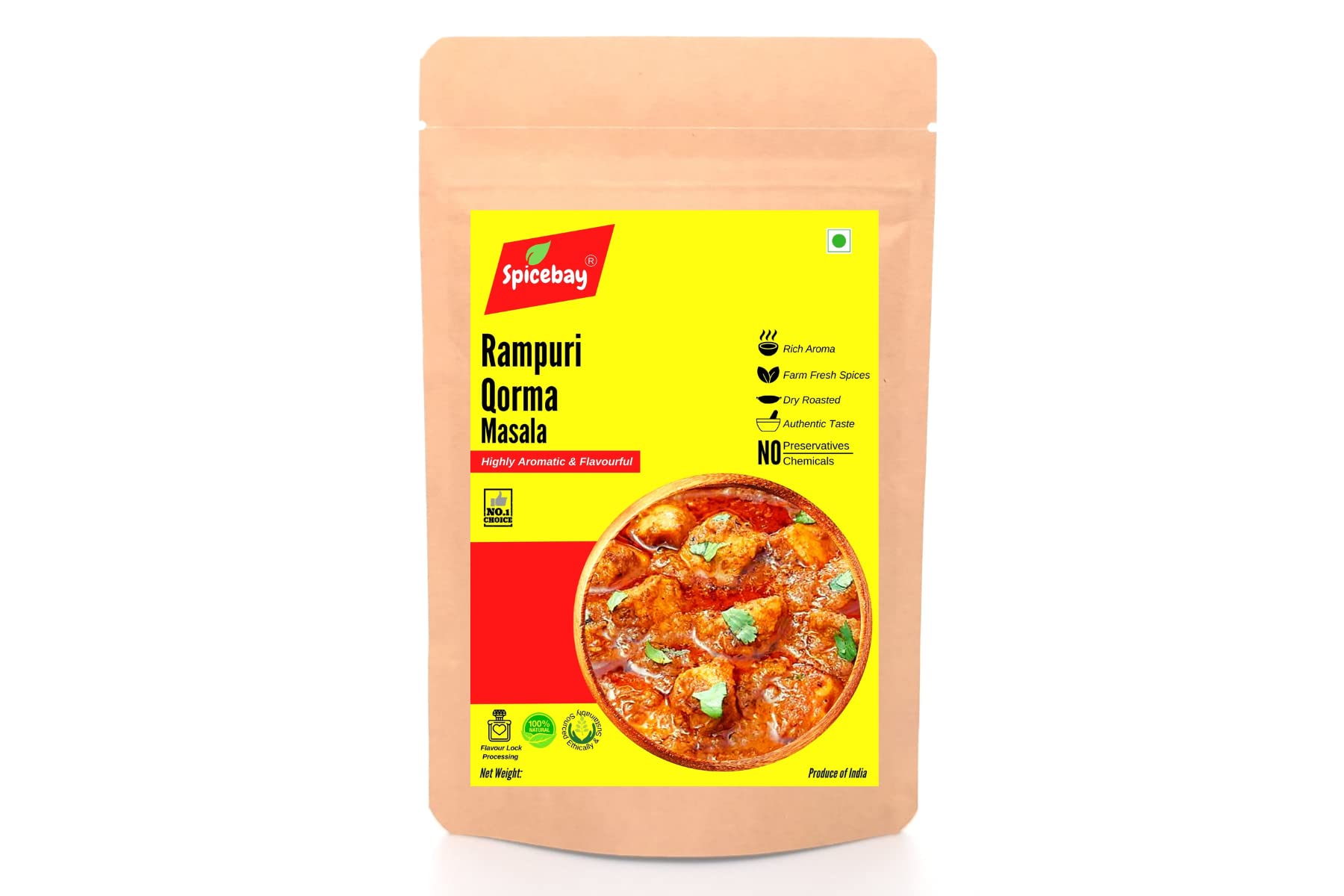 Spicebay Rampuri Korma Qorma Masala 1Kg : Amazon.in: Grocery & Gourmet ...