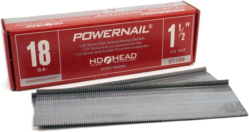 Amazon.com: Powernail L15018 18 Gauge 1-1/2 Inch Length Flooring L ...