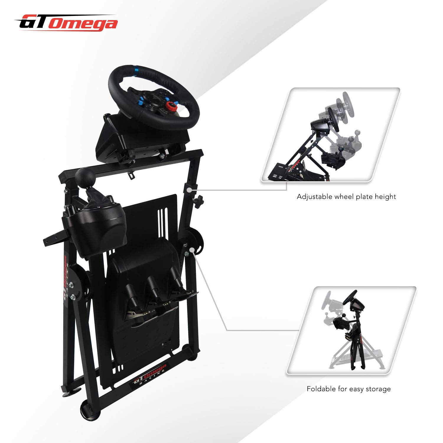 GT Omega APEX Racing Wheel Stand for Thrustmaster T500/T300 Gaming ...